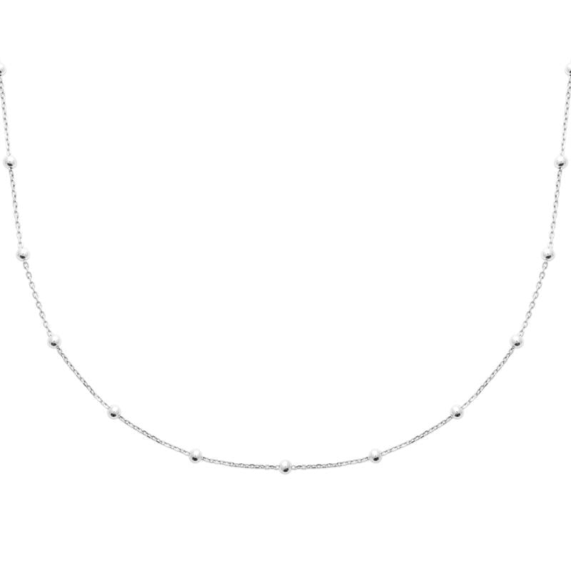 Collier Fin en Argent 925 avec Petites Boules – Élégance Minimaliste ...