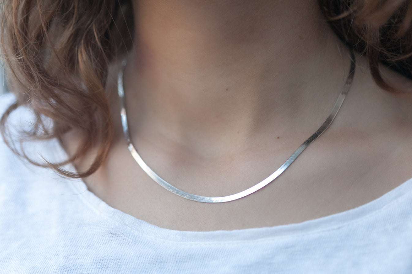 Collier maille serpentine en argent véritable - Collier serpent en ...